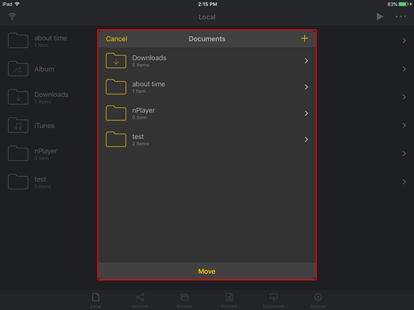 nPlayer Help | Moving File/Folder nPlayer Help | Moving File/Folder
